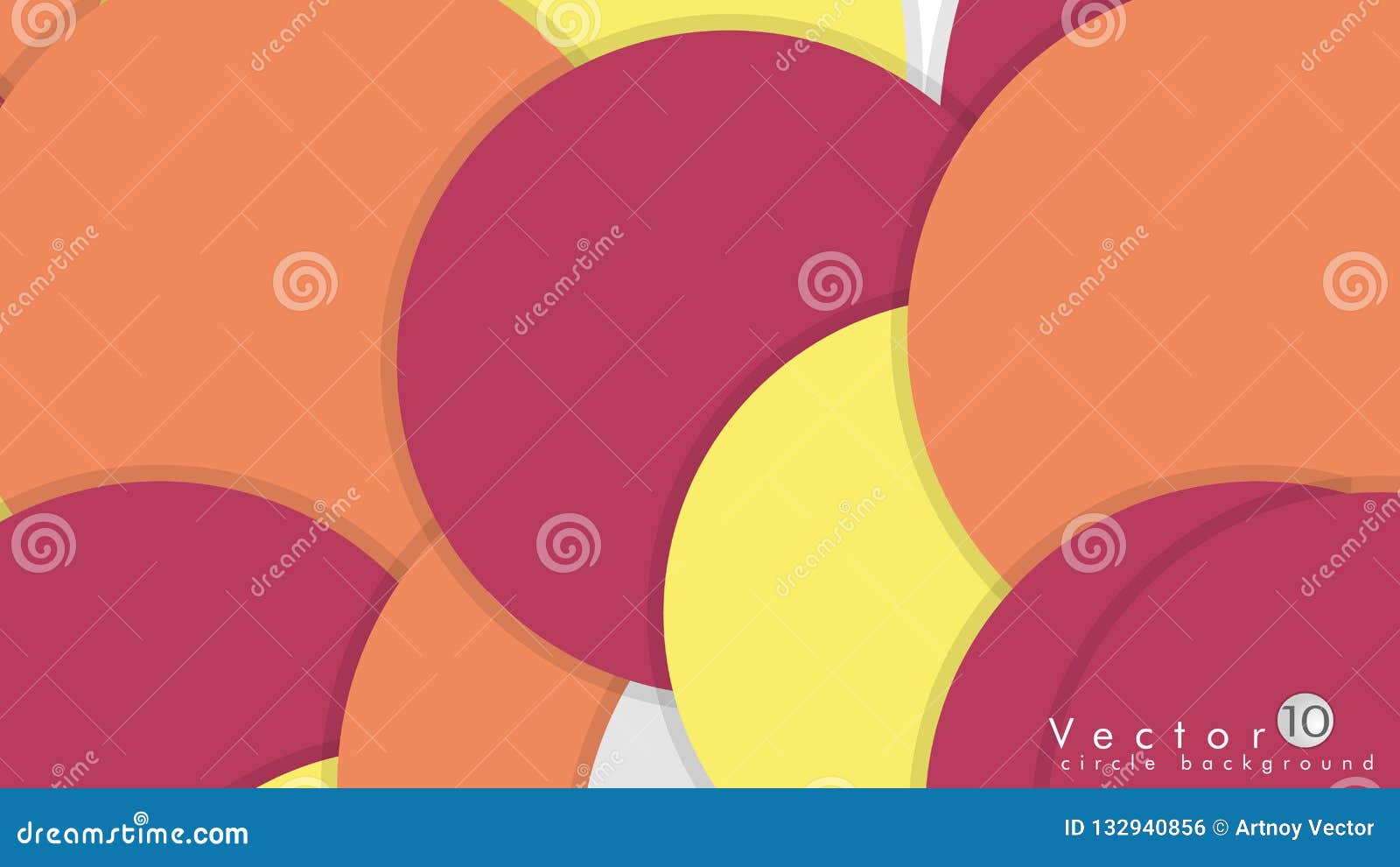 Simple and Colorful Circles Background , Design Vector Stock Vector ...
