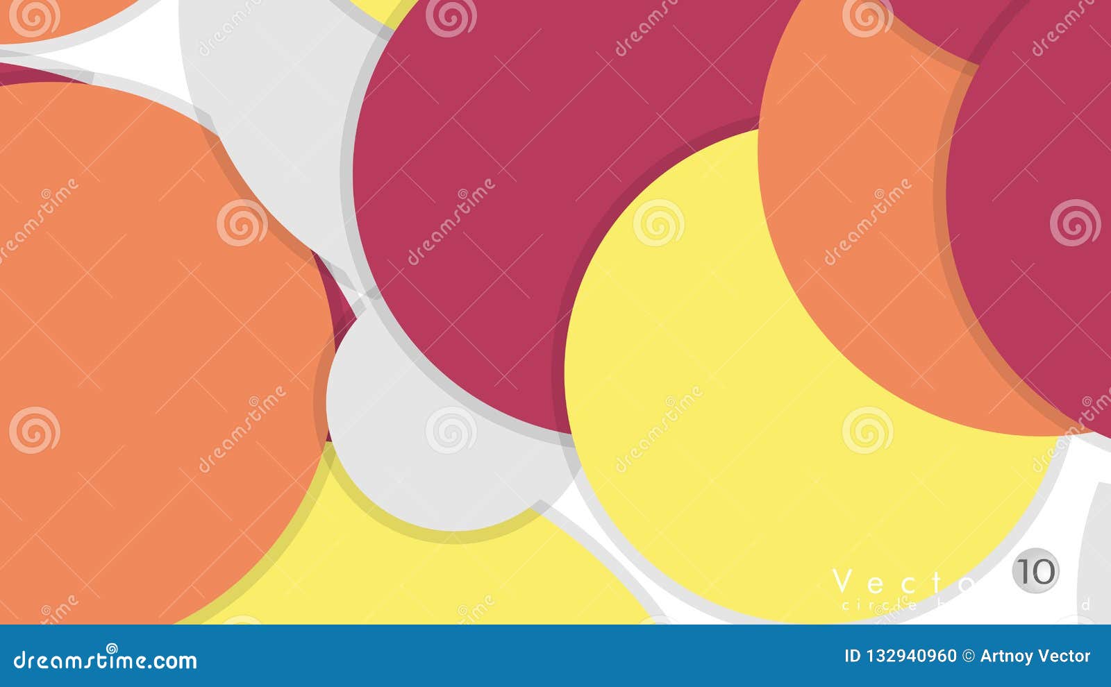 Simple and Colorful Circles Background , Design Vector Stock Vector ...
