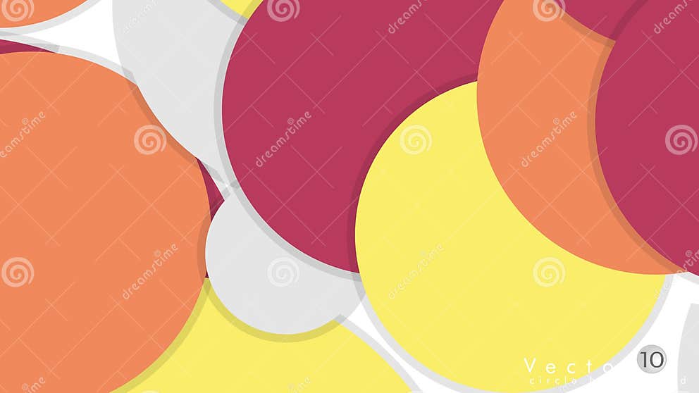 Simple and Colorful Circles Background , Design Vector Stock Vector ...