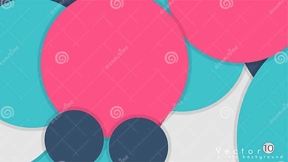 Simple and Colorful Circles Background , Design Vector - Stock Vector ...