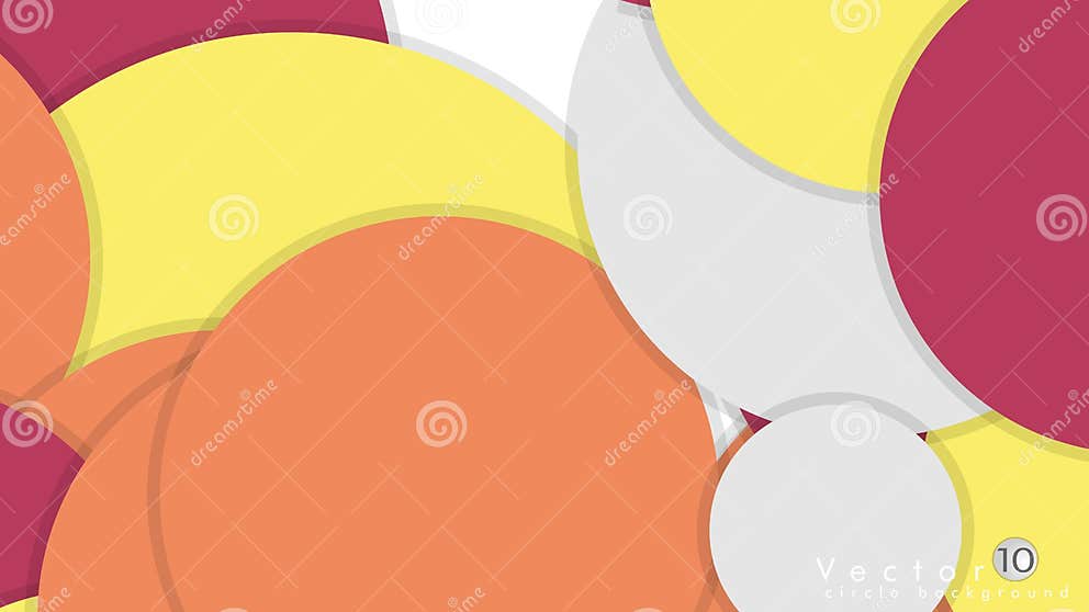 Simple and Colorful Circles Background , Design Vector - Stock Vector ...