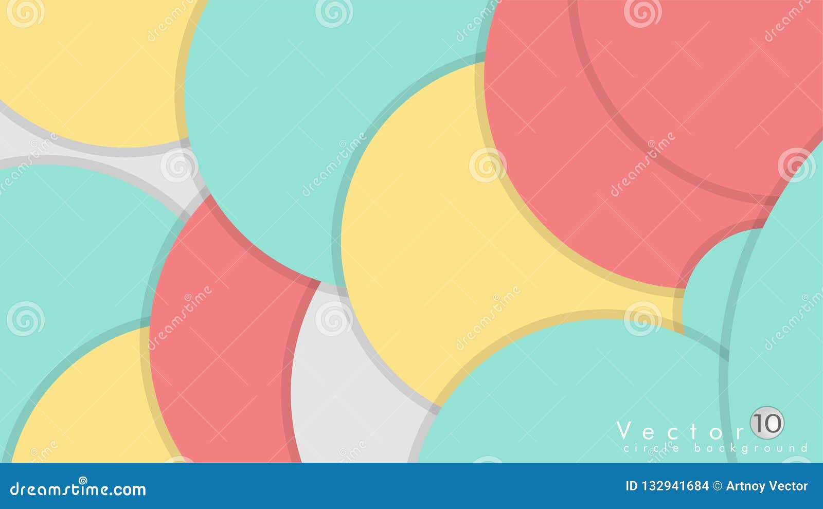 Simple and Colorful Circles Background , Design Vector Stock Vector ...