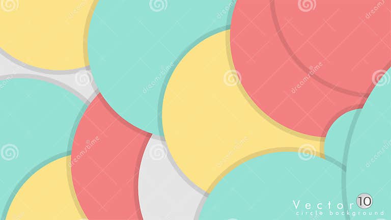 Simple and Colorful Circles Background , Design Vector Stock Vector ...