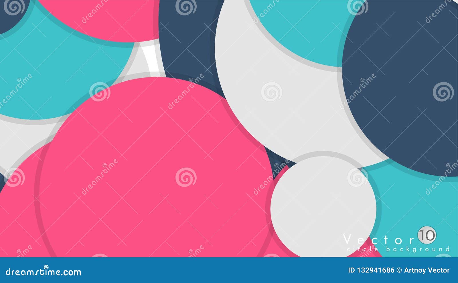 Simple and Colorful Circles Background , Design Vector Stock Vector ...