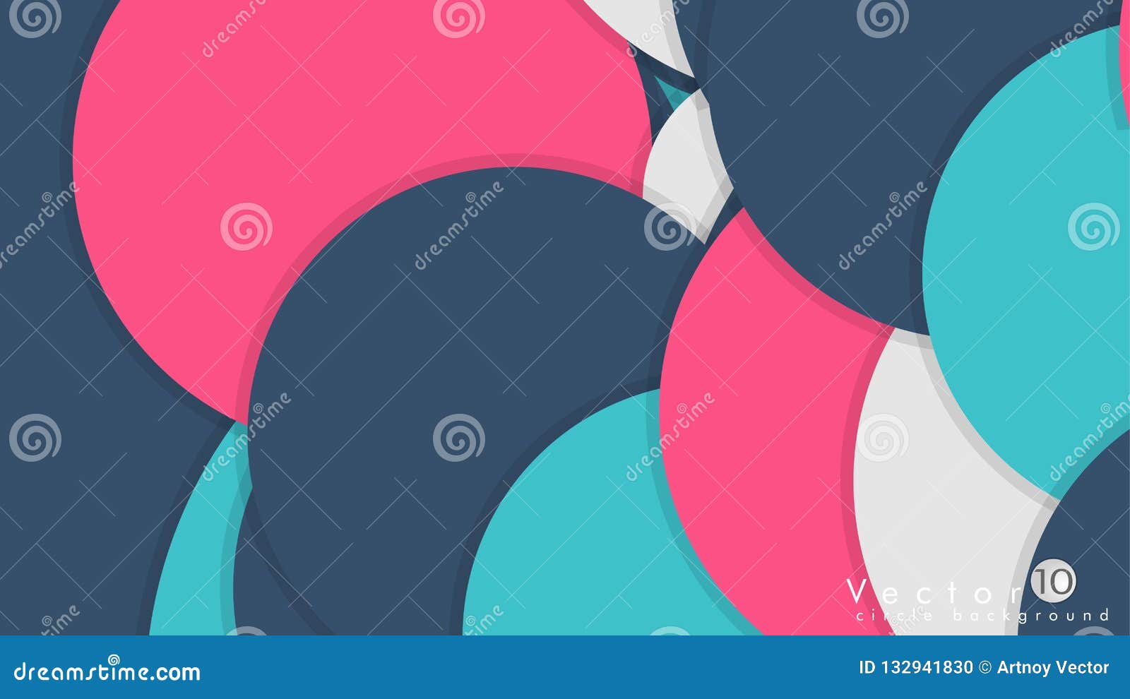 Simple and Colorful Circles Background , Design Vector Stock Vector ...