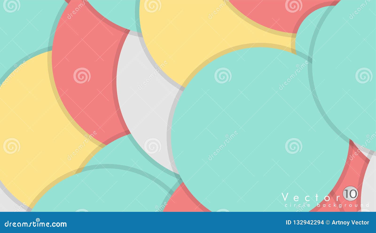 Simple and Colorful Circles Background , Design Vector Stock Vector ...