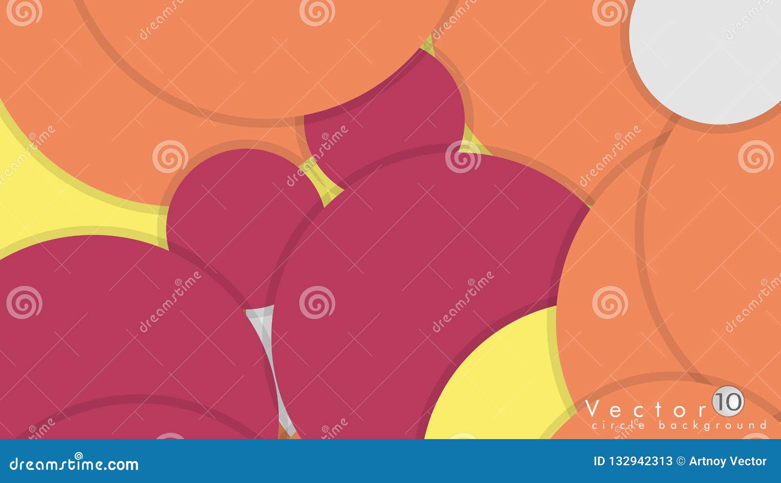 Simple and Colorful Circles Background , Design Vector Stock Vector ...
