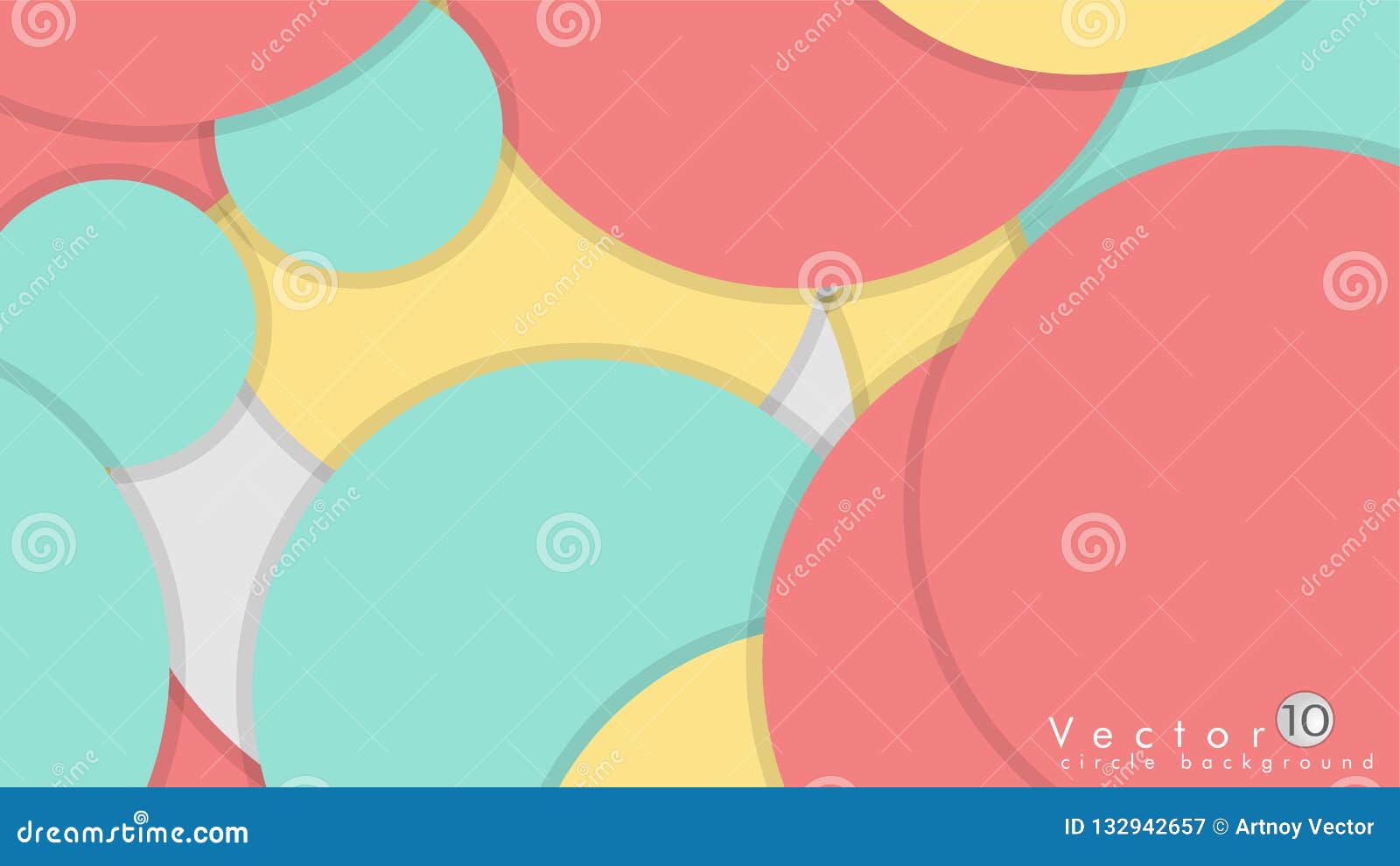 Simple and Colorful Circles Background , Design Vector Stock Vector ...