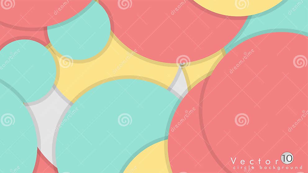 Simple and Colorful Circles Background , Design Vector Stock Vector ...