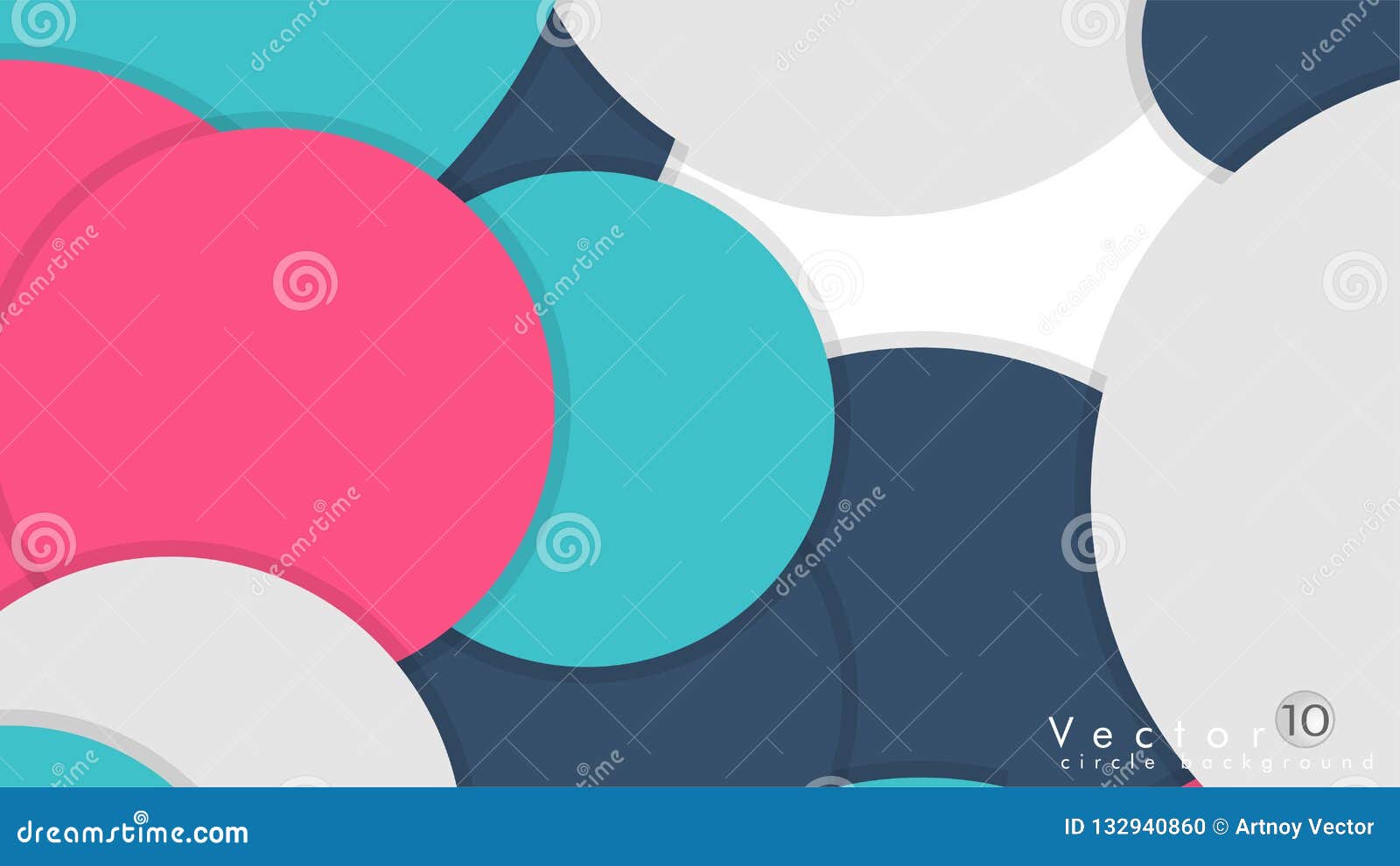 Simple and Colorful Circles Background , Design Vector Stock Vector ...