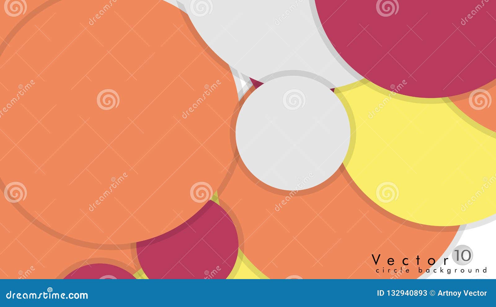 Simple and Colorful Circles Background , Design Vector Stock Vector ...
