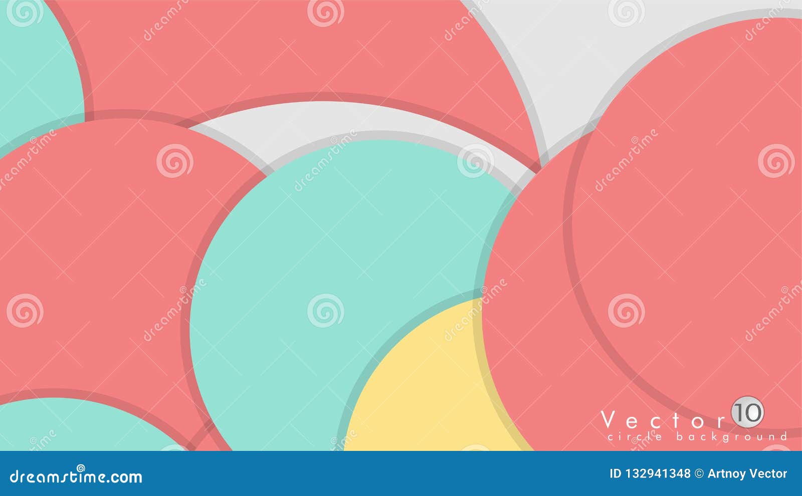 Simple and Colorful Circles Background , Design Vector Stock Vector ...