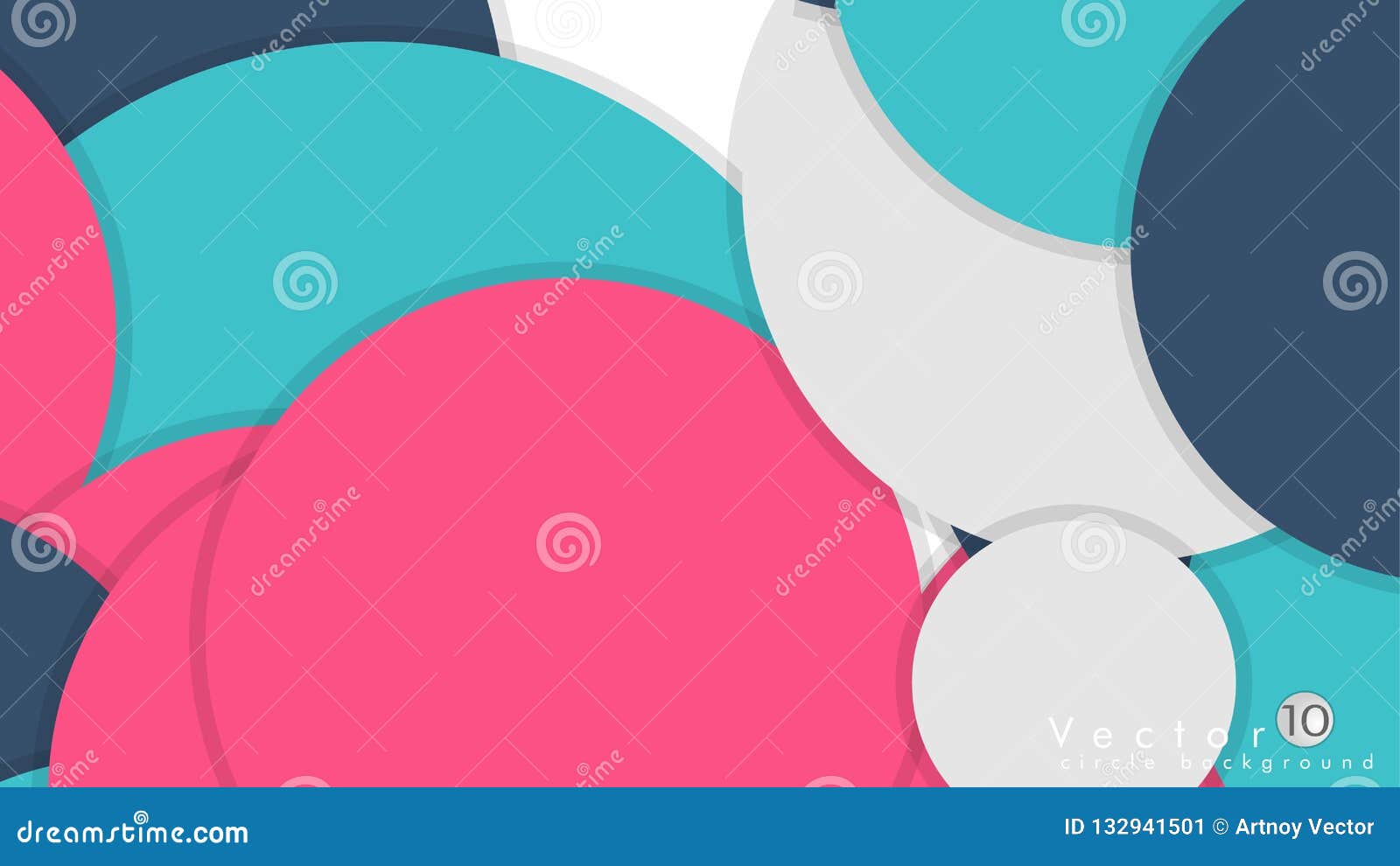 Simple and Colorful Circles Background , Design Vector - Stock Vector ...