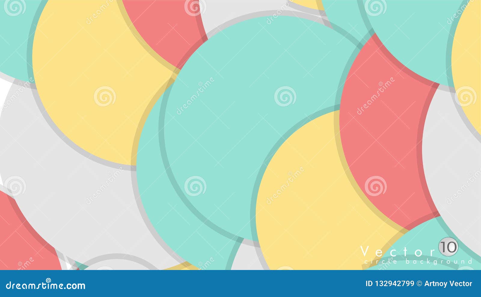 Simple and Colorful Circles Background , Design Vector Stock Vector ...