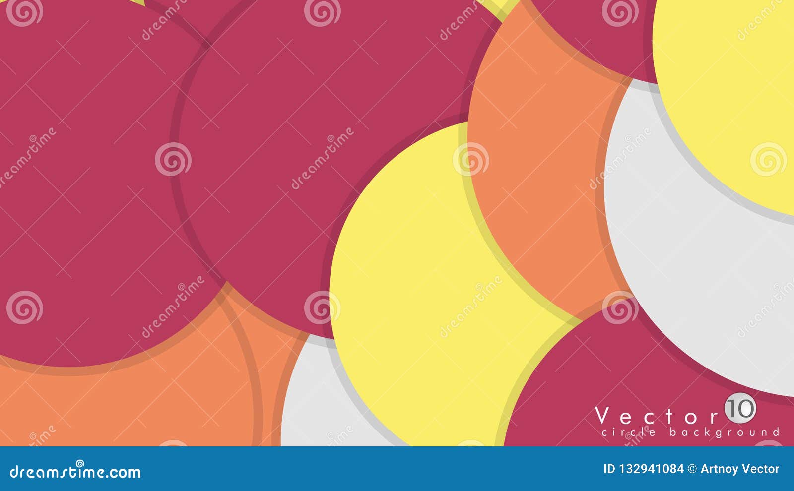 Simple and Colorful Circles Background , Design Vector Stock Vector ...