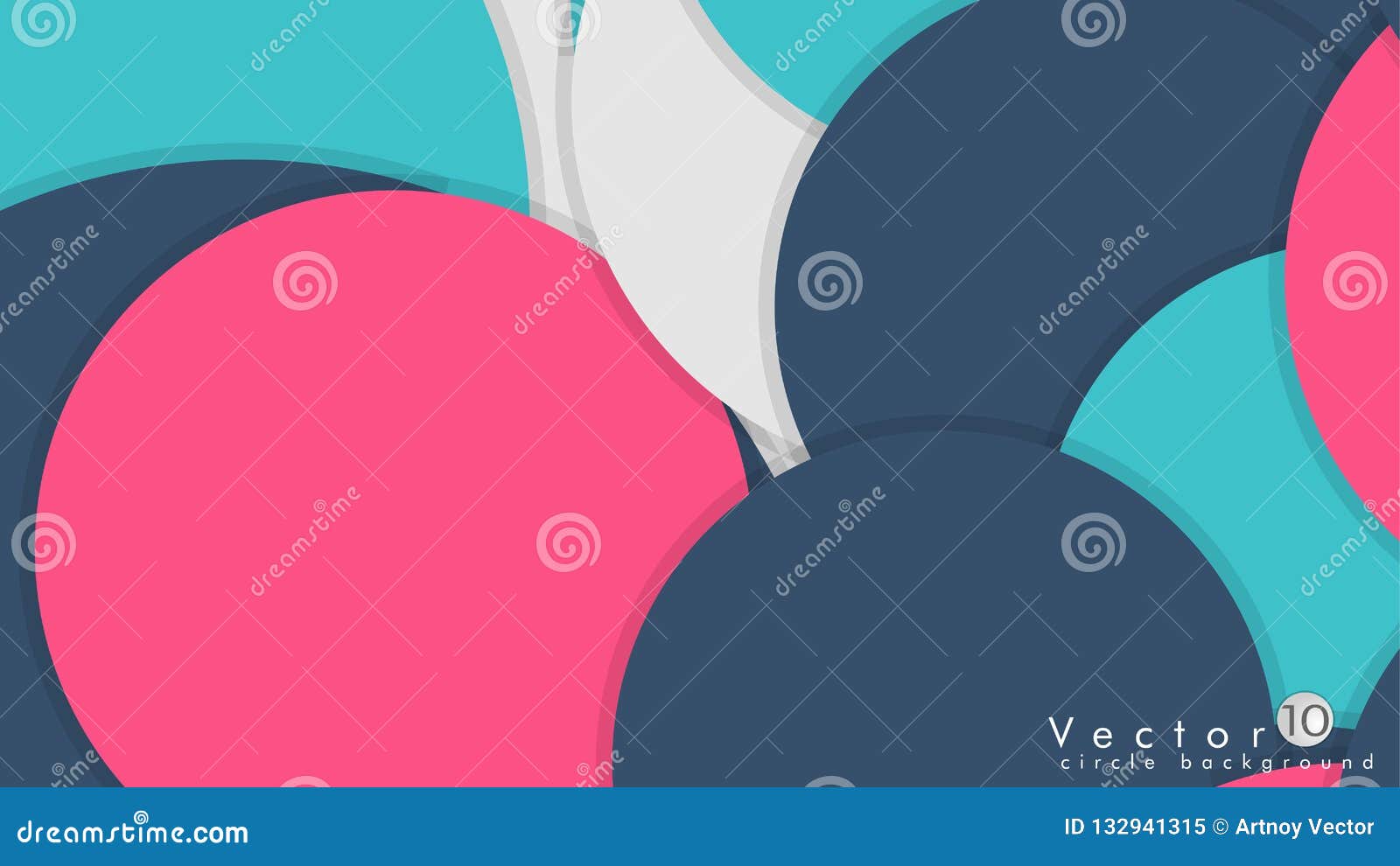 Simple and Colorful Circles Background , Design Vector Stock Vector ...