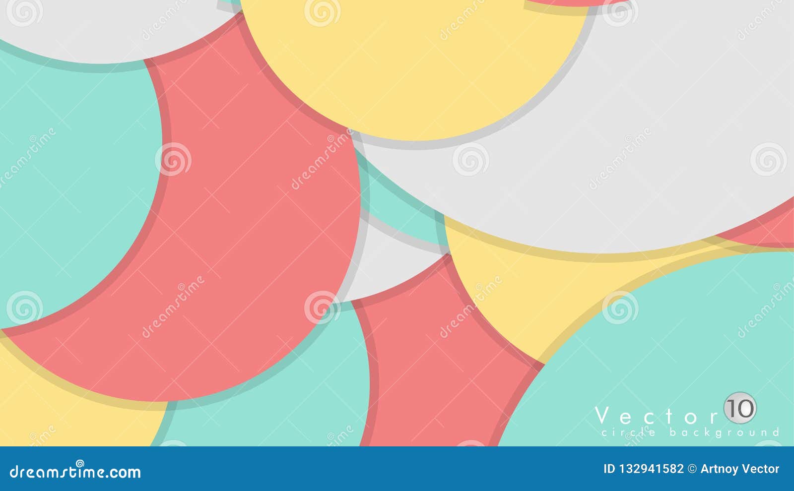 Simple and Colorful Circles Background , Design Vector Stock Vector ...