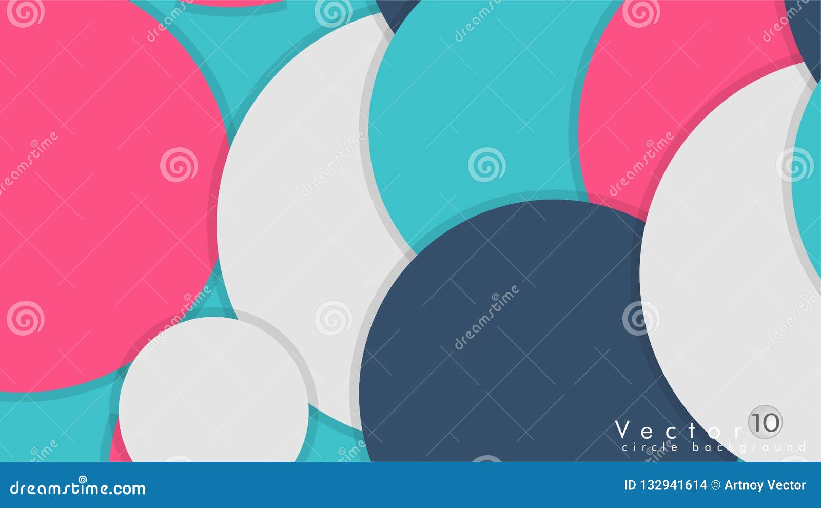 Simple and Colorful Circles Background , Design Vector Stock Vector ...