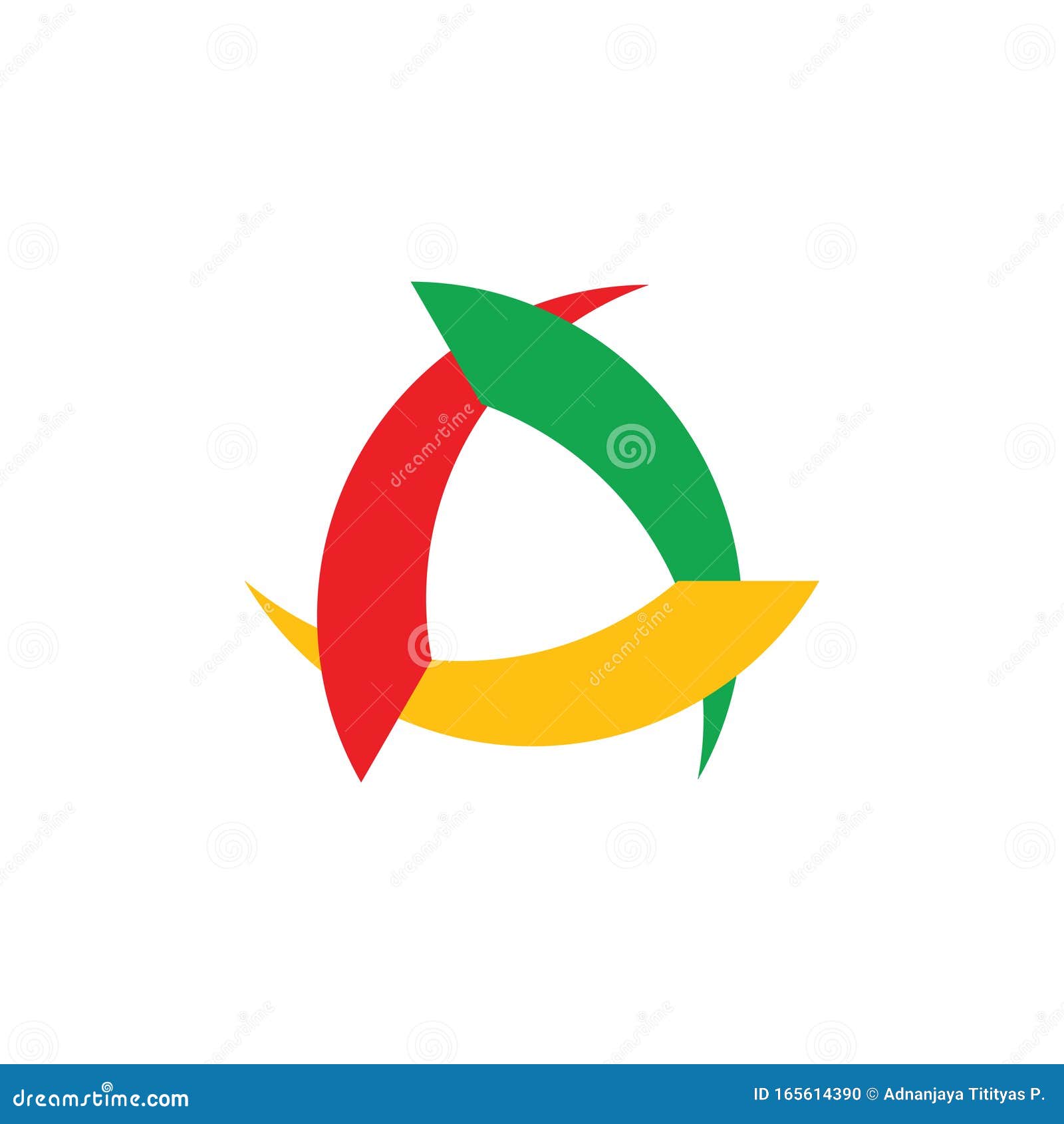 Simple Colorful Curves Circle Logo Vector Stock Vector - Illustration ...