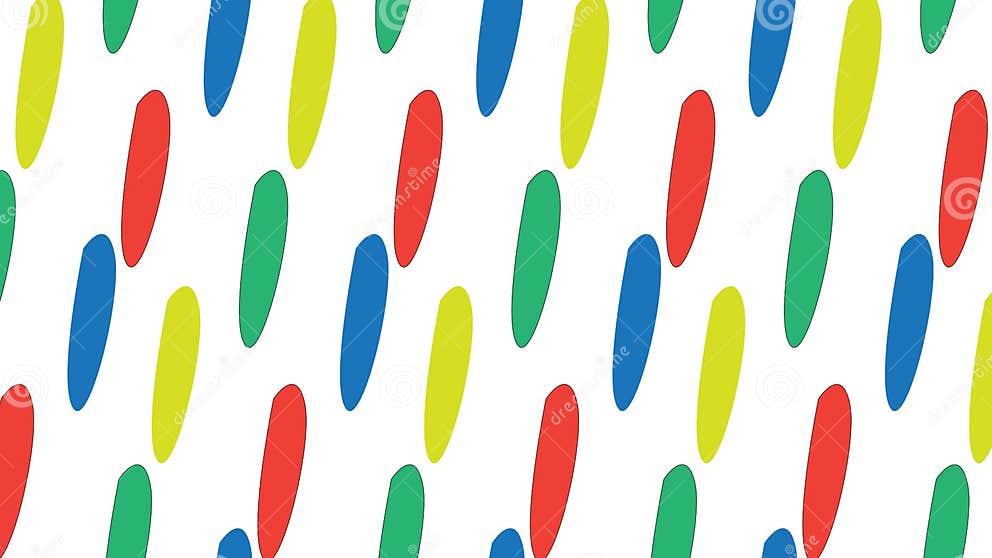 Simple Colorful Droplets Pattern Stock Vector - Illustration of doodles ...