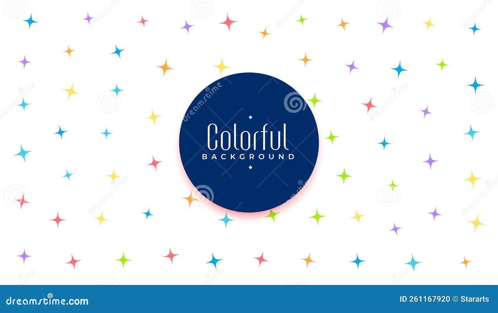 Simple Colorful Glitter Stars Background Design Vector Illustration ...