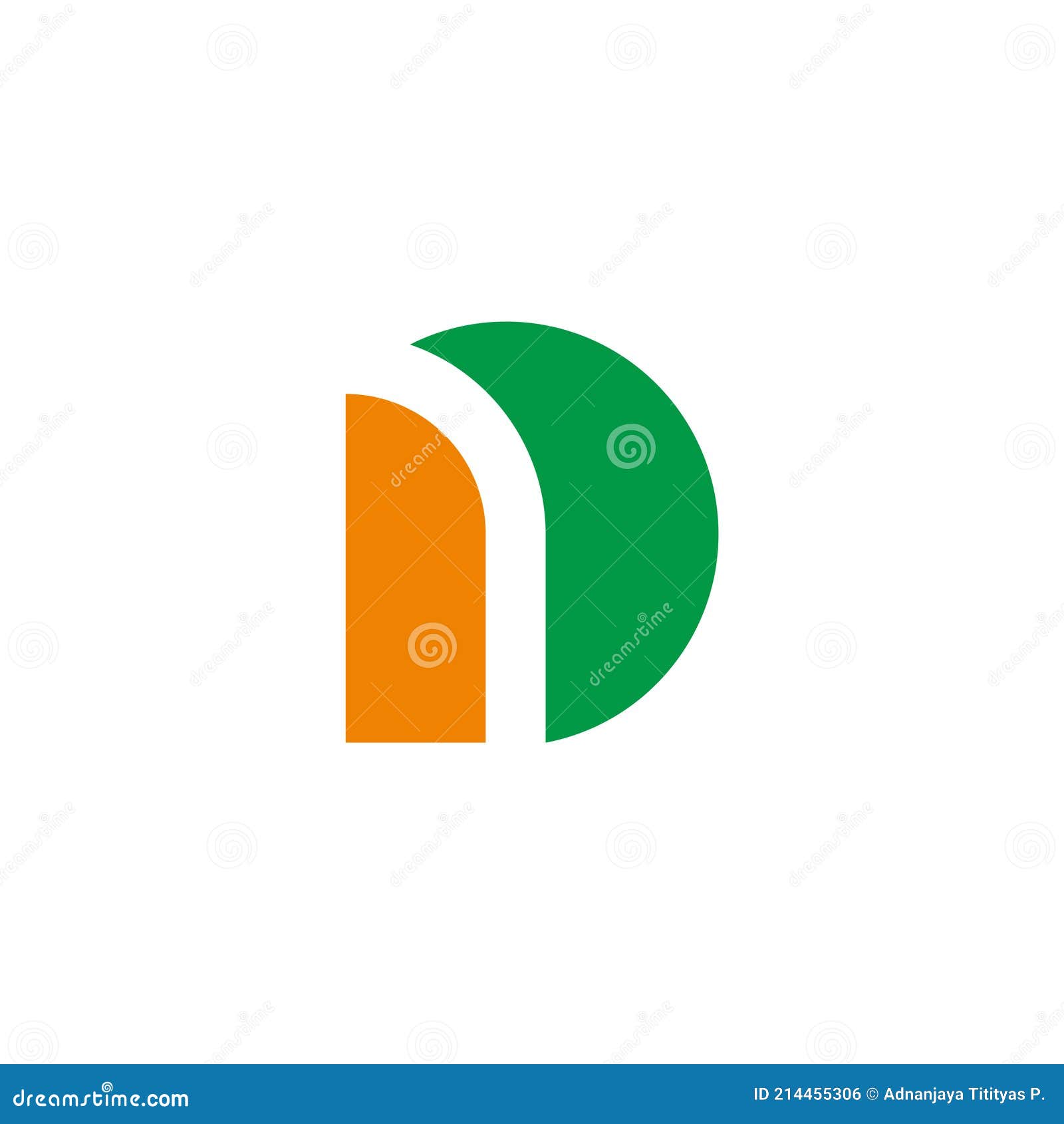 Simple Colorful Letter D Geometric Logo Vector Stock Vector ...