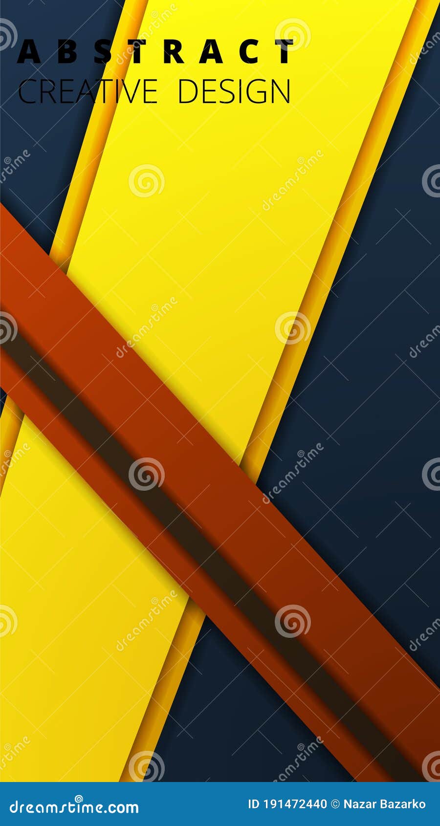 Simple Colorful Vector Background in Material Style. Vertical Template ...