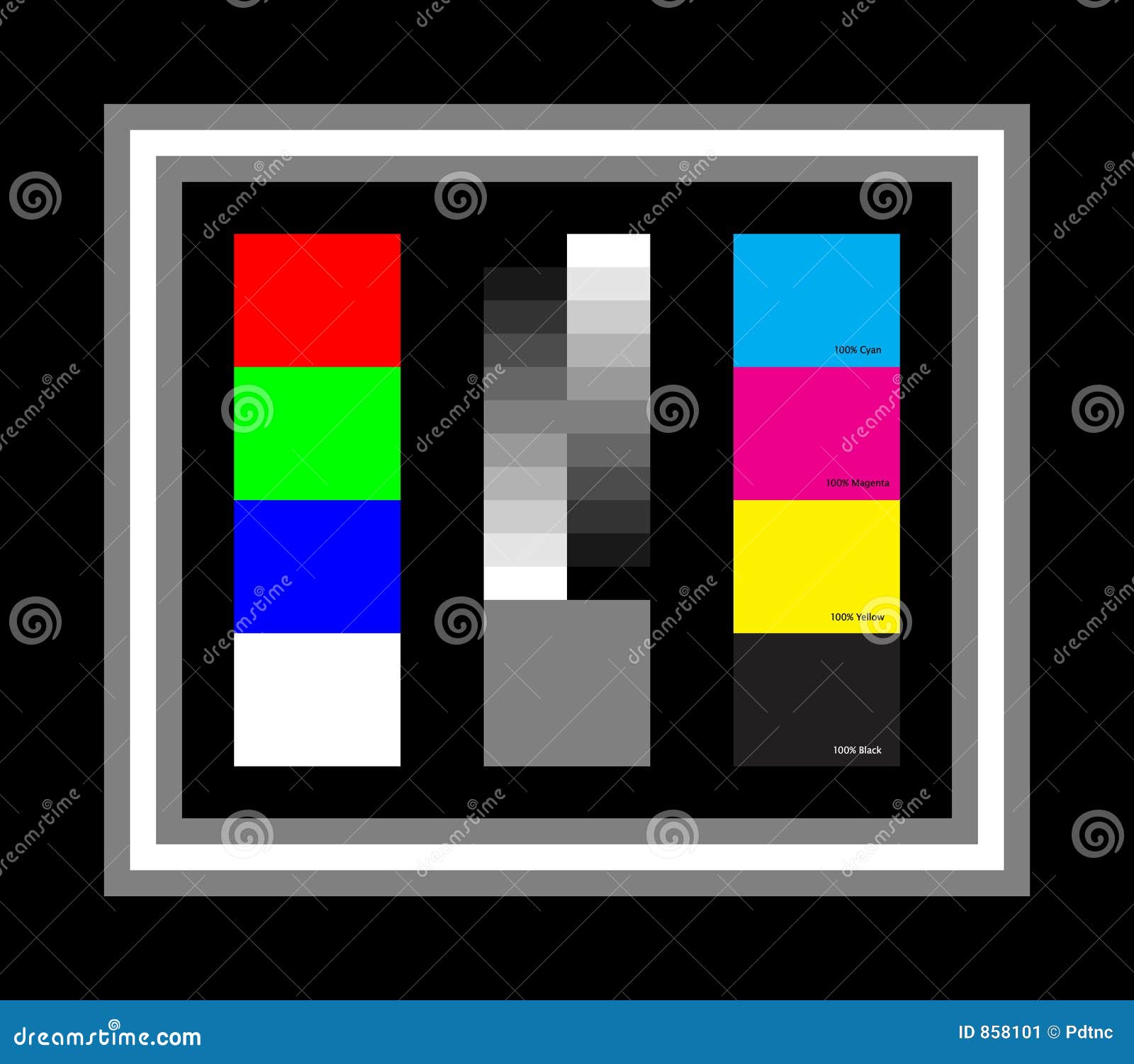 Simple Colour Chart stock illustration. Illustration of chart - 858101