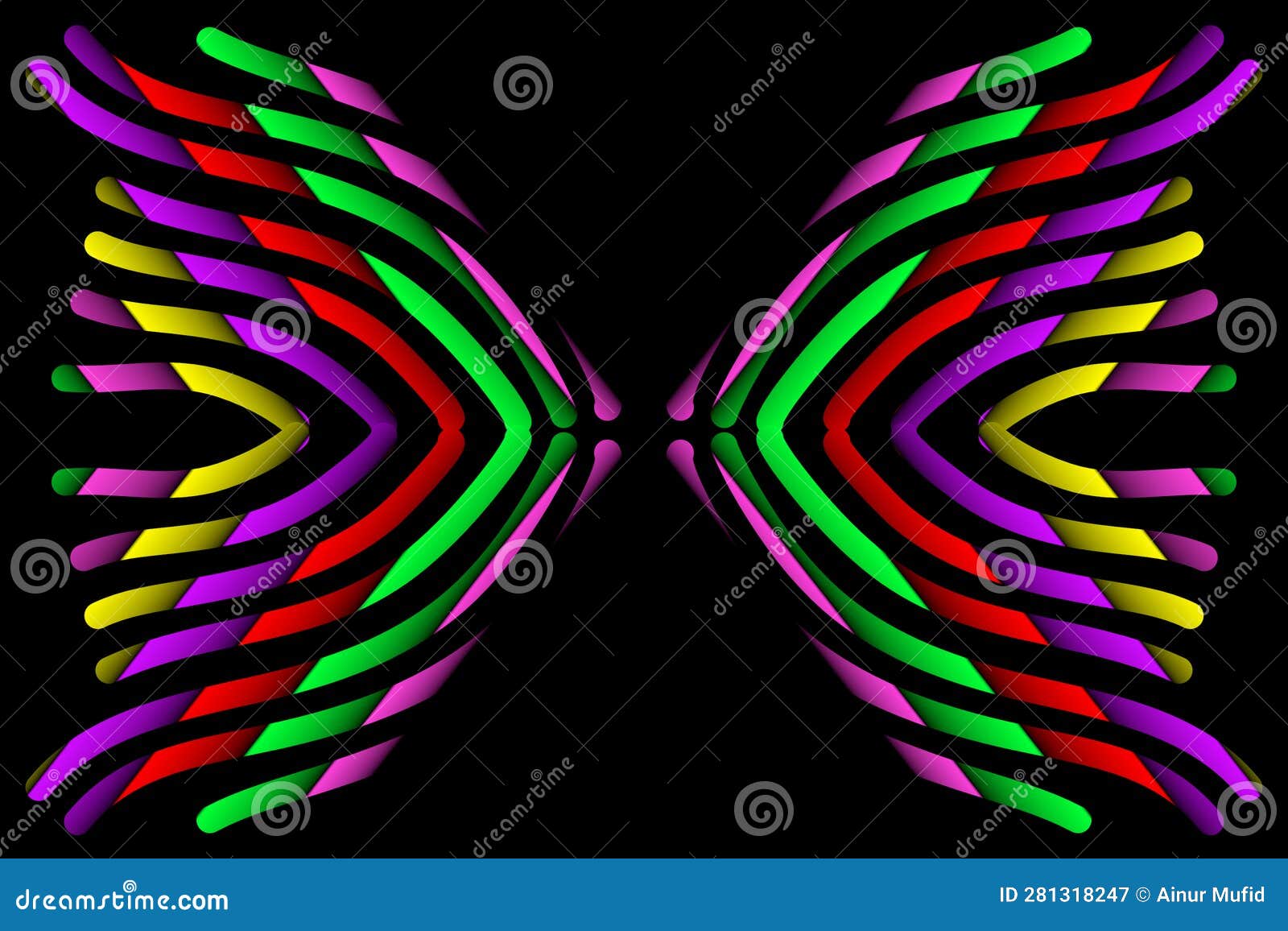 Simple Colourful Line Art Pattern for Background Wallpaper Presentation ...