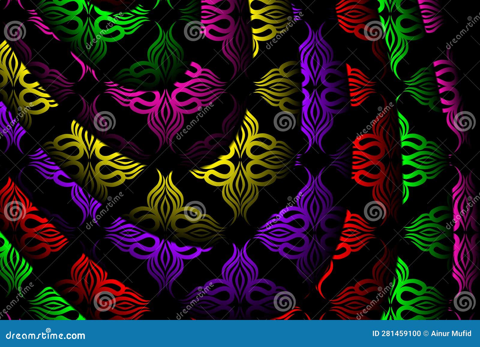 Simple Colourful Line Art Pattern for Background Wallpaper Presentation ...