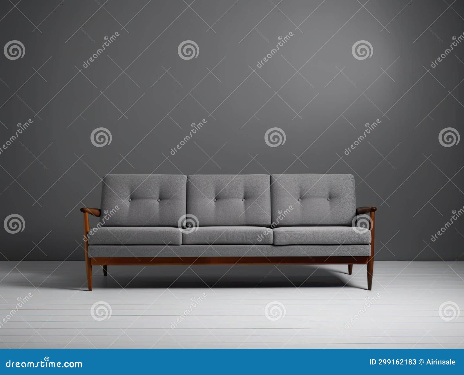 Simple and Comfortable Scandinavian-style Sofa Couch with Soft Cushions ...