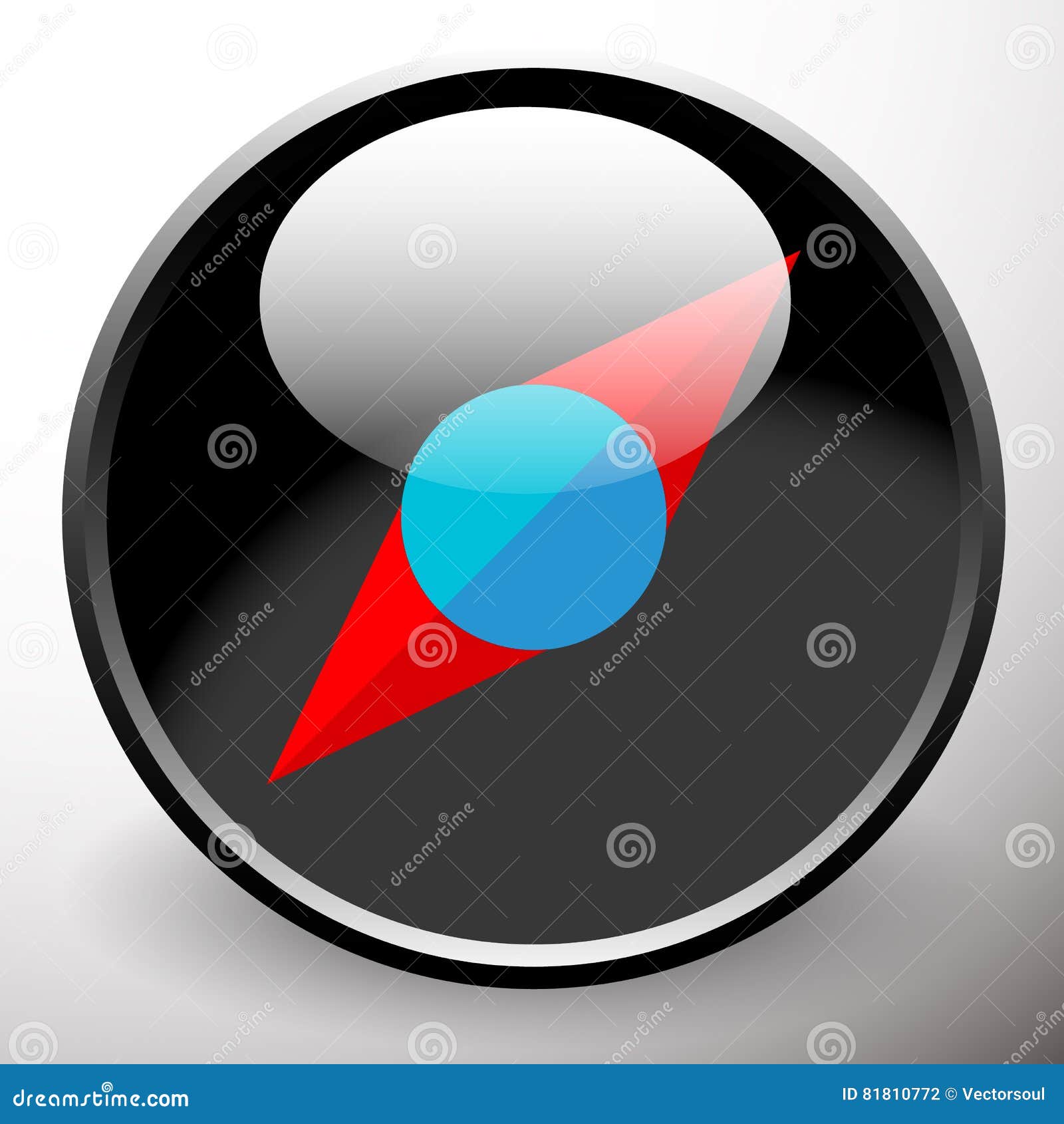 Compass Dial Icon In Rope Loops. Sea Voyages And Discoveries ...