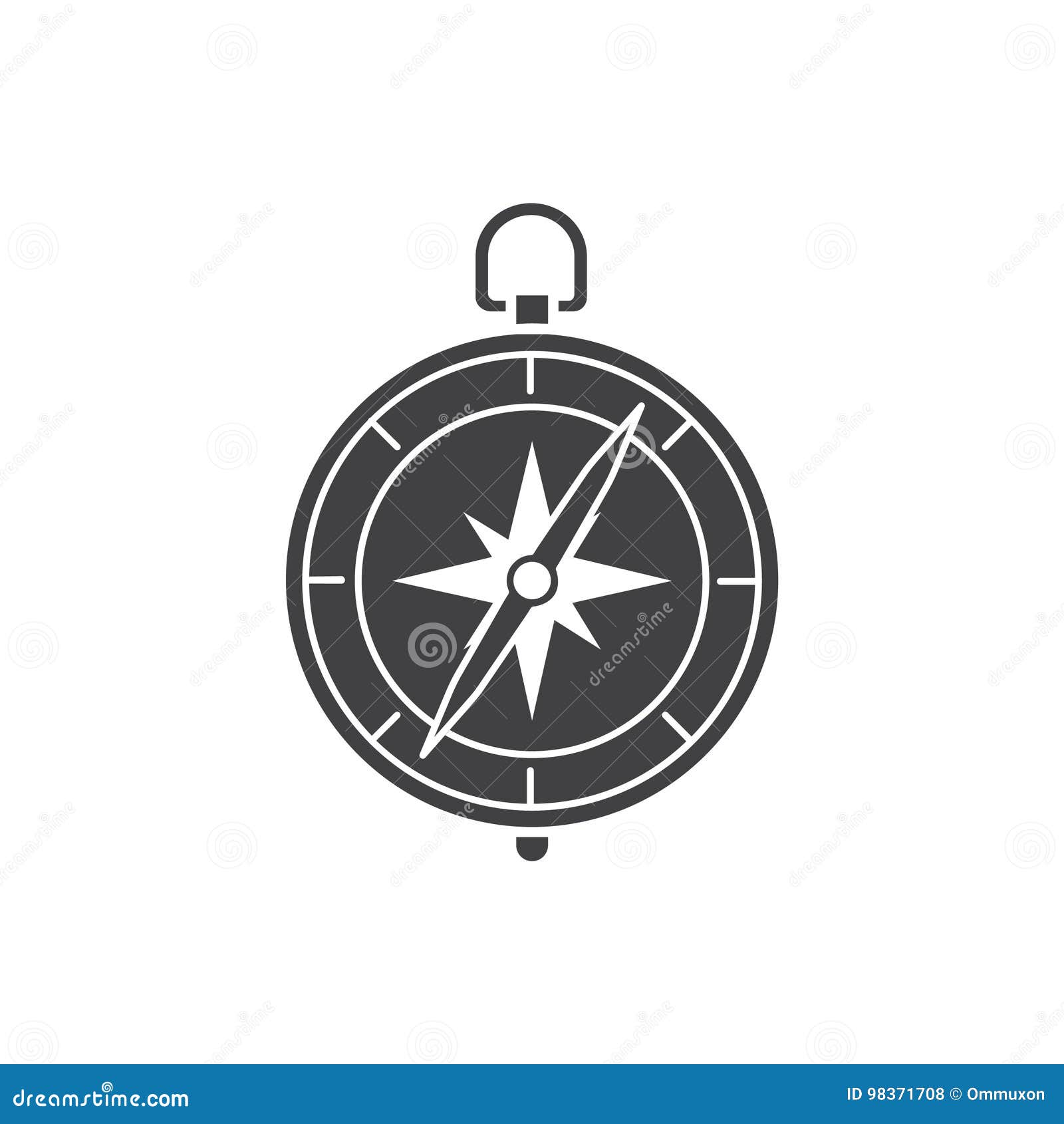 Compass icon stock illustration. Illustration of pictogram - 98371708
