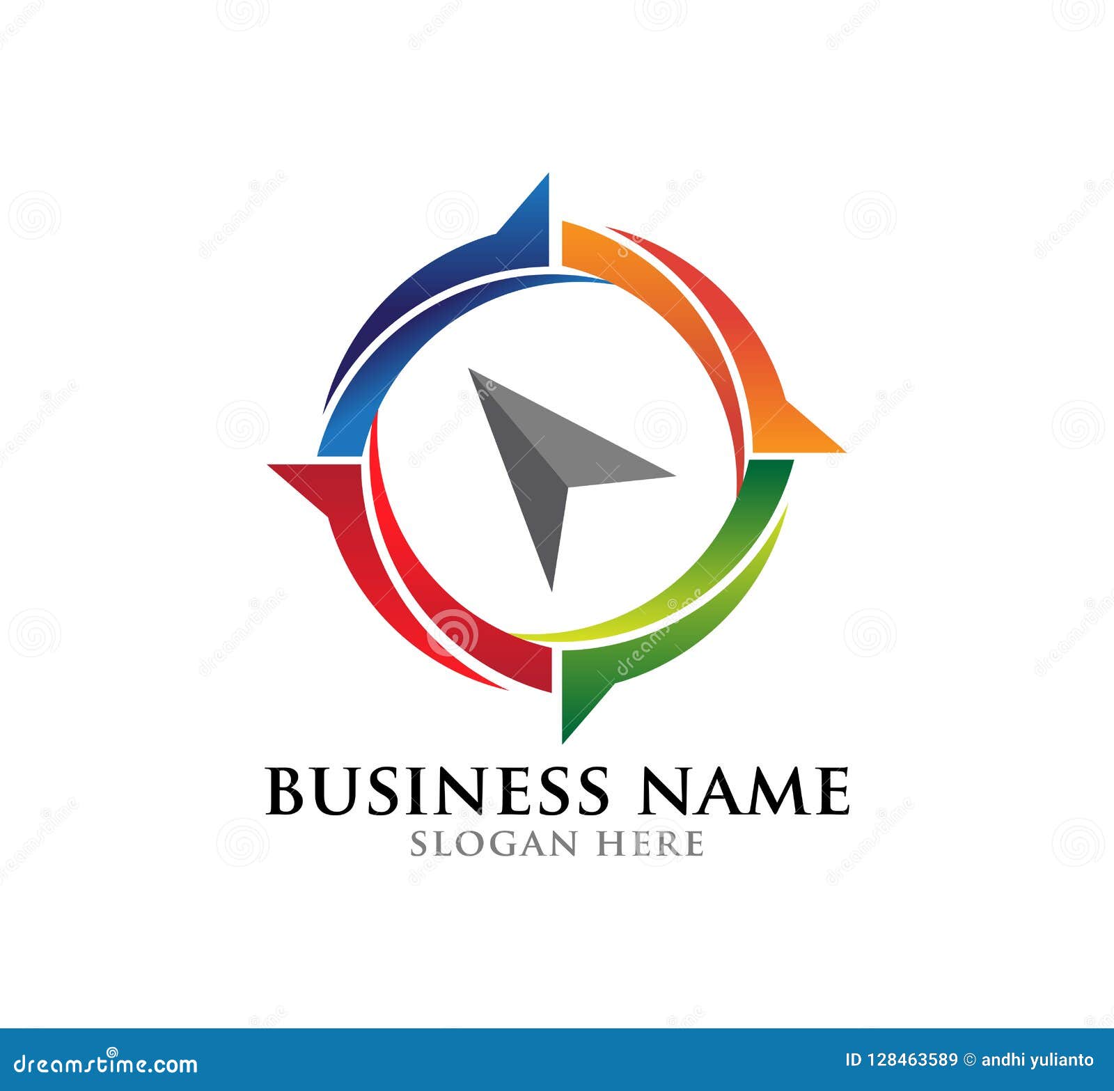 Simple Compass Vector Logo Design Illustration Inspiration Stock ...