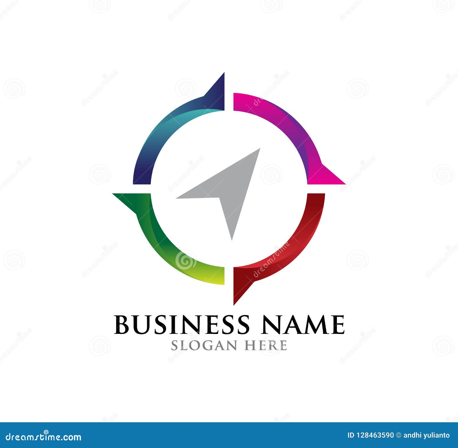 Simple Compass Vector Logo Design Illustration Inspiration Stock ...