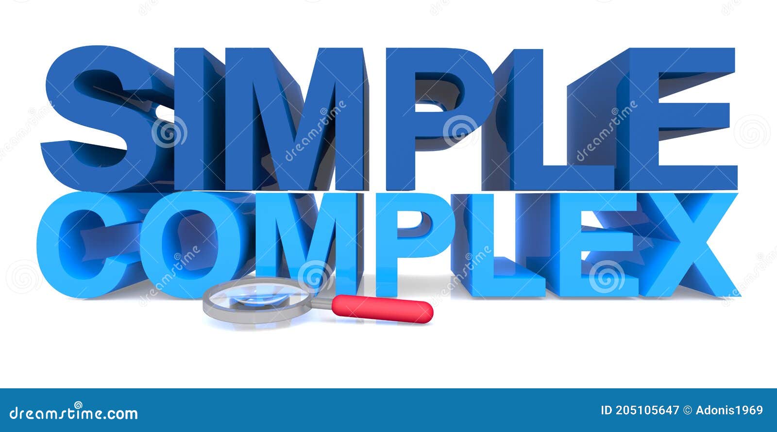 Simple complex on white stock illustration. Illustration of difficult ...