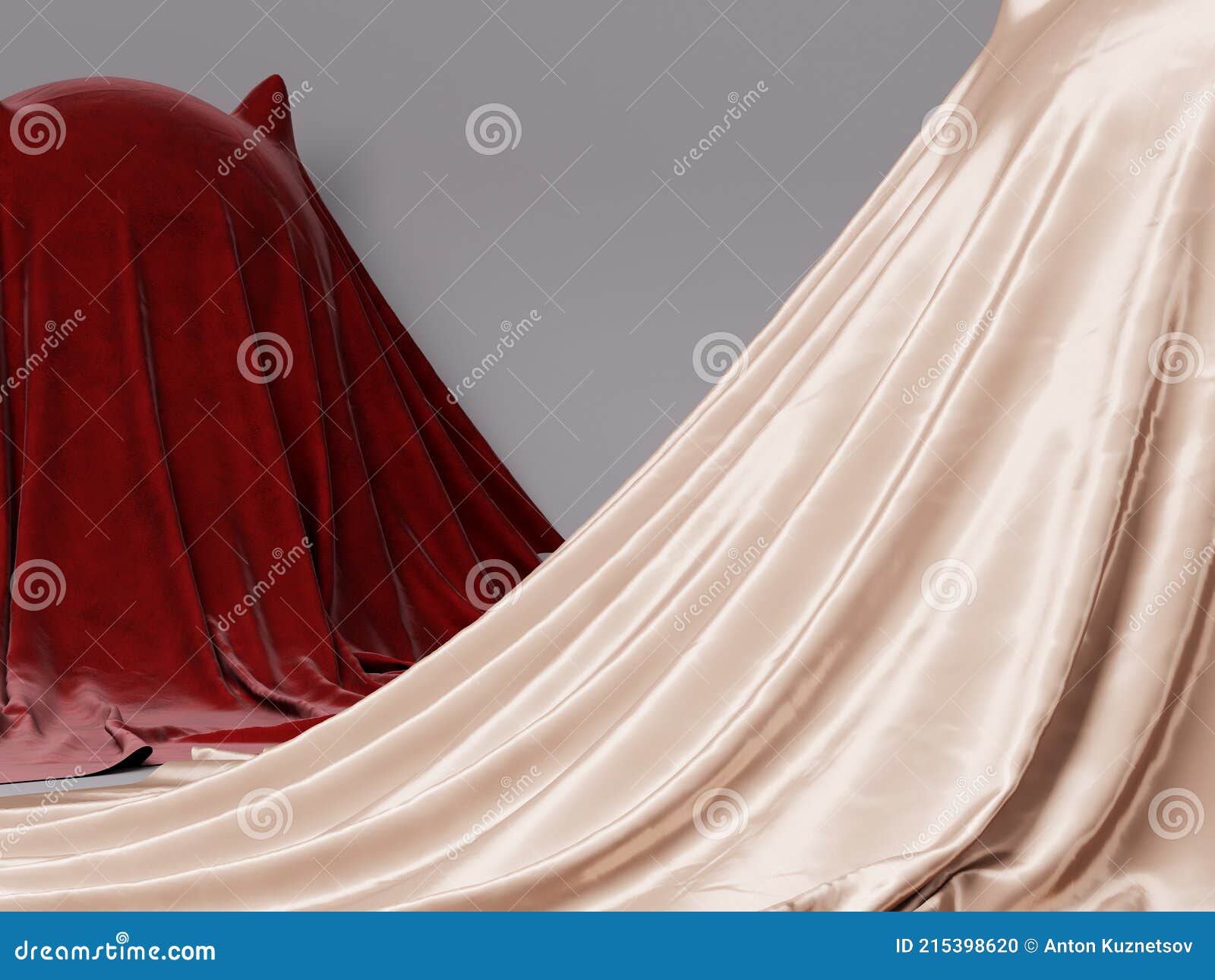 Simple Composition of Different Objects, 3D Rendering Stock ...