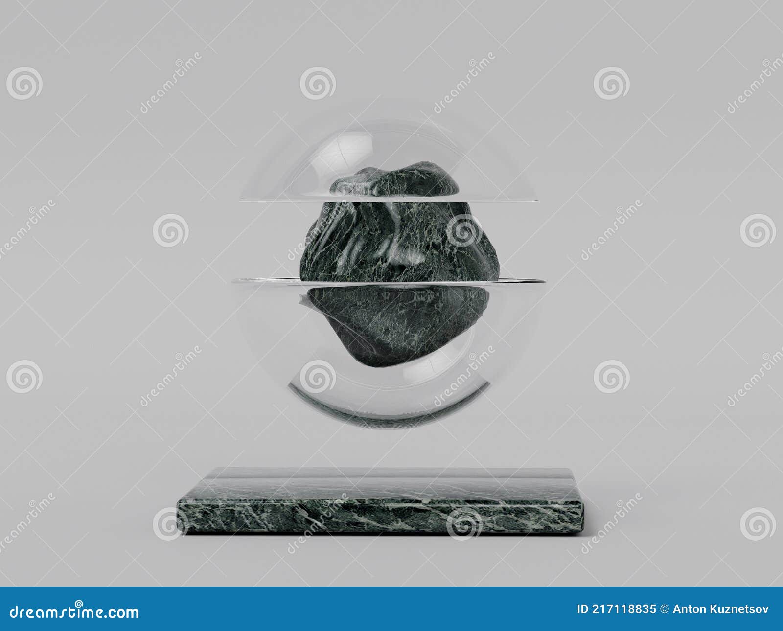 Simple Composition of Different Objects, 3D Rendering Stock ...