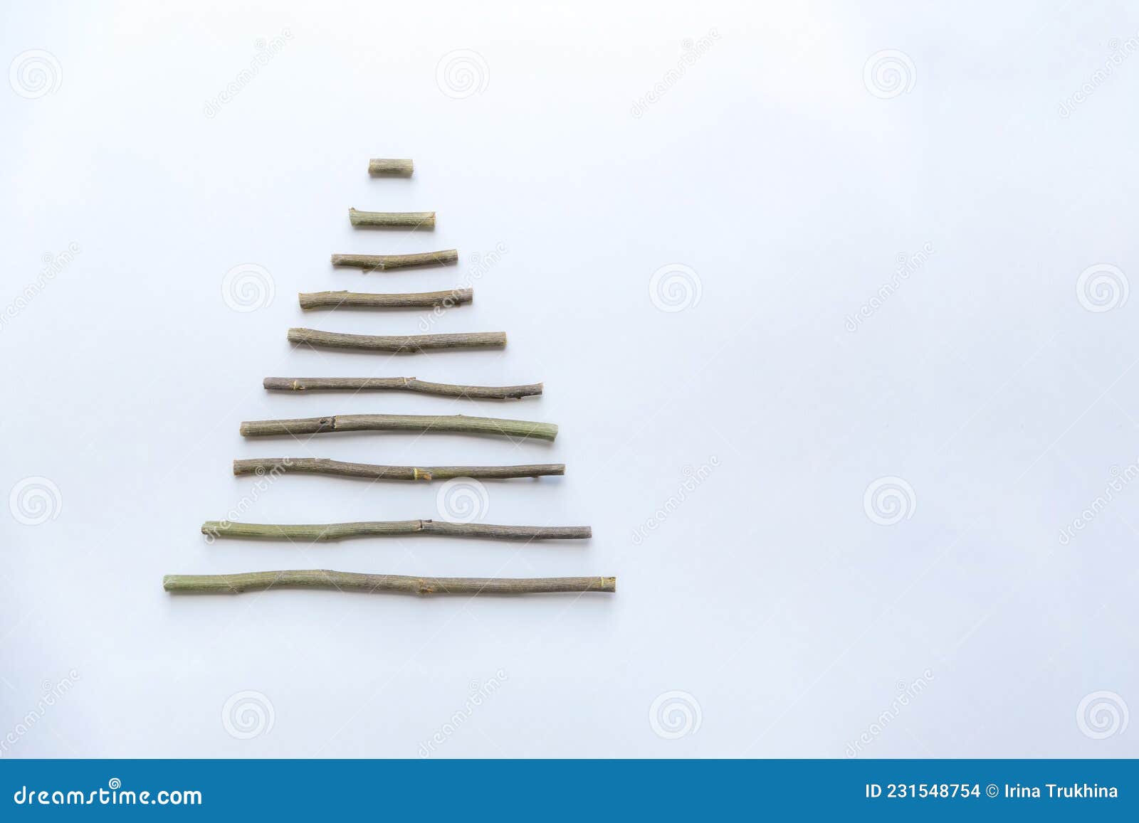 A Simple Composition of Dry Sticks in the Shape of a Triangle, Arrows ...