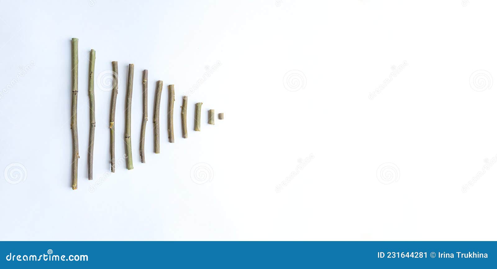 A Simple Composition of Dry Sticks in the Shape of a Triangle, Arrows ...