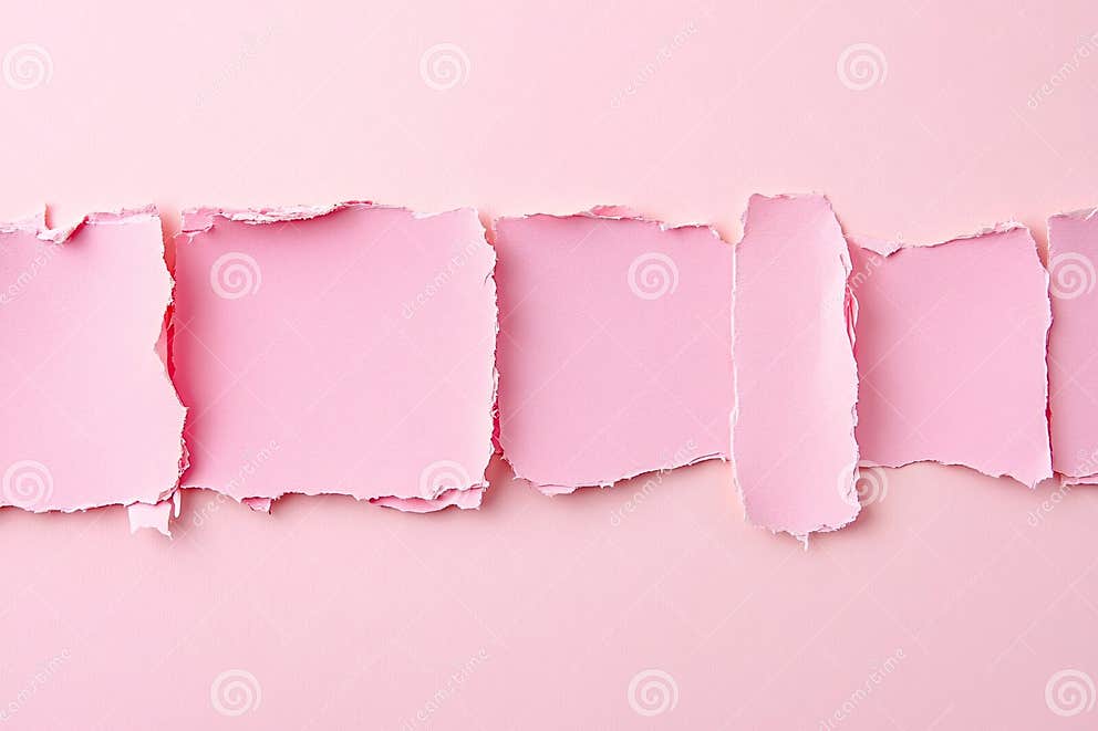 A Simple Composition Featuring Ripped Paper Strips with Irregular Edges ...