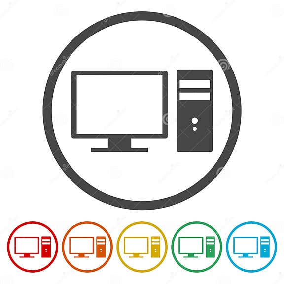 Simple Computer icon stock vector. Illustration of sign - 138810652