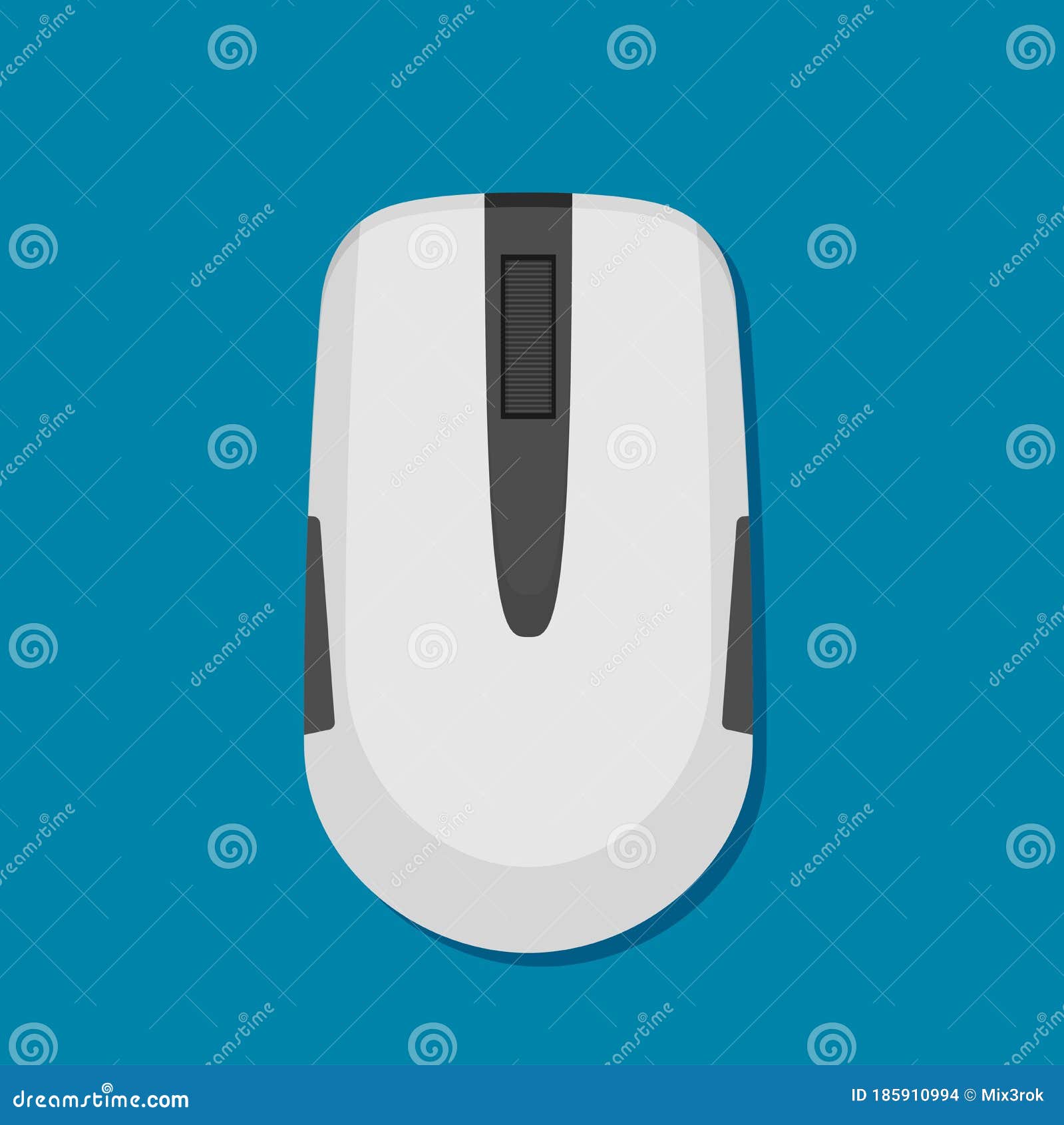 Simple Computer or Laptop Mouse. Vector Illustration in Flat Style ...