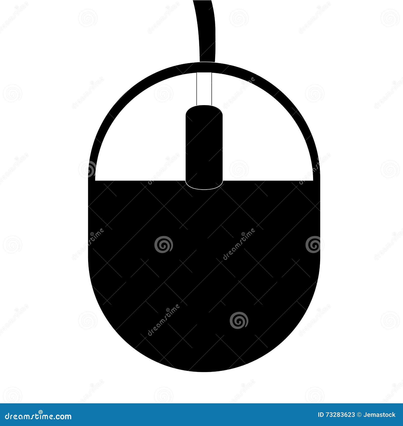 Simple Computer Mouse , Illustration Stock Illustration - Illustration ...