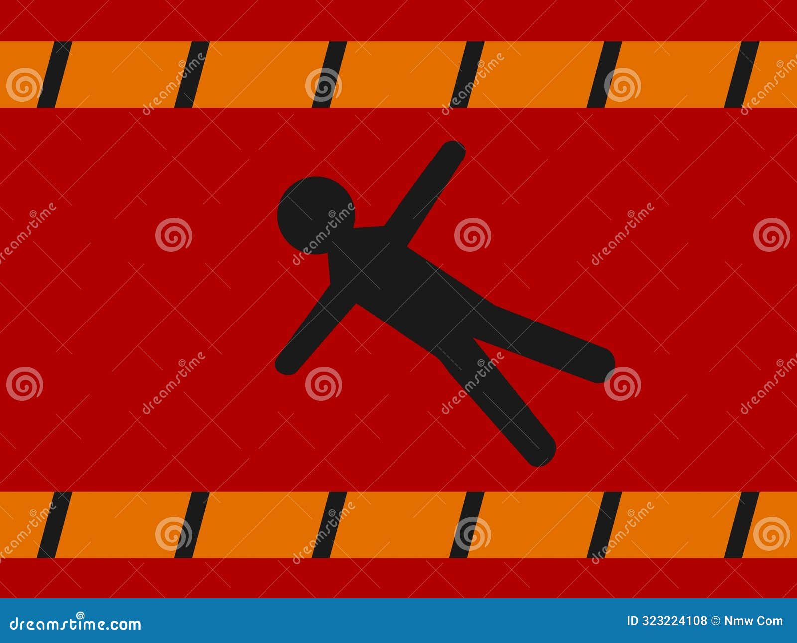 Flat Design Murder Vector Illustration Stock Vector - Illustration of ...