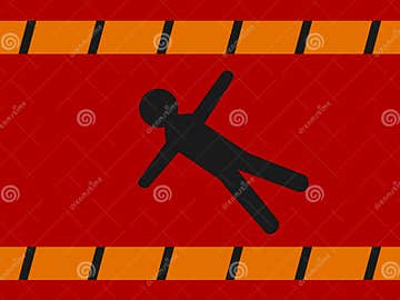 Flat Design Murder Vector Illustration Stock Vector - Illustration of ...