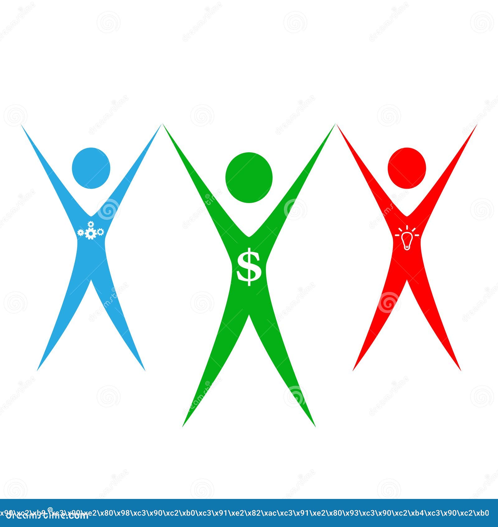 A Simple Concept of Human Success Stock Vector - Illustration of ...