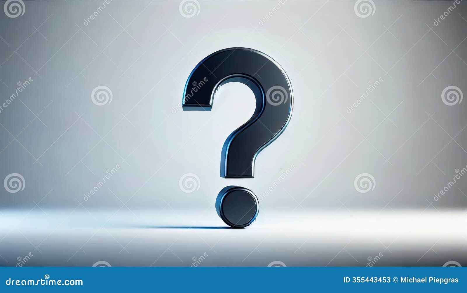 A Simple Conceptual Image of a Question Mark Stock Illustration ...