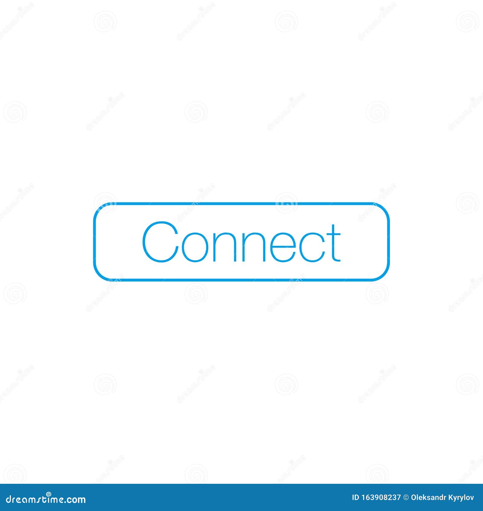Simple Connect Button for Web, Ui, Apps, Brochures. Stock Vector ...