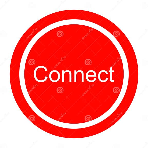Simple connection icon stock illustration. Illustration of media ...